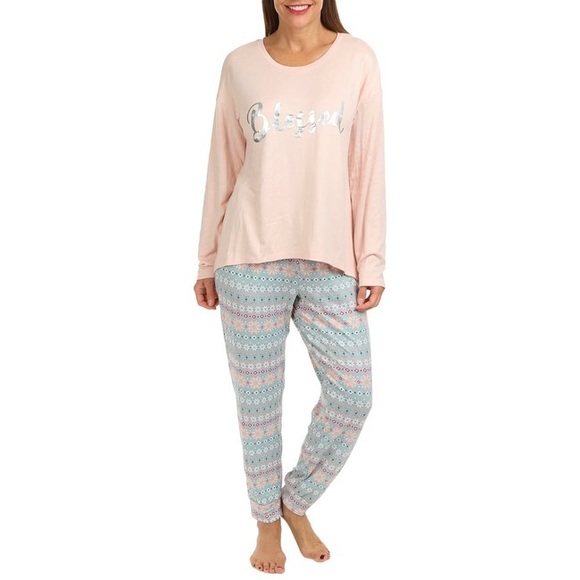 KIKIT | Intimates & Sleepwear | Kikit 2 Piece Blesses Logo Pajama Set ...